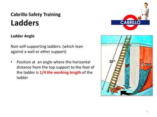 Ladder Safety PDF | PPT