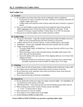 Ladder safety | PDF