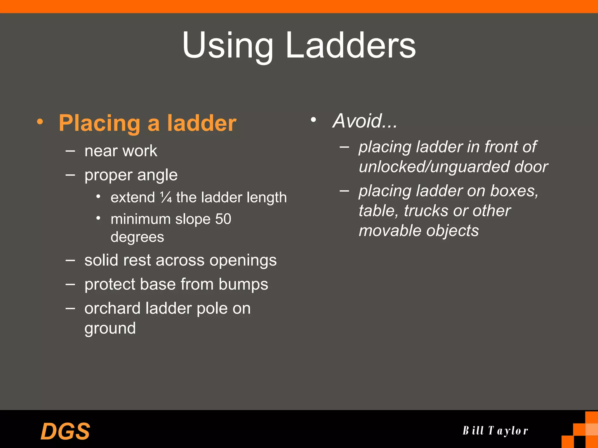 Ladder Safety | PPT