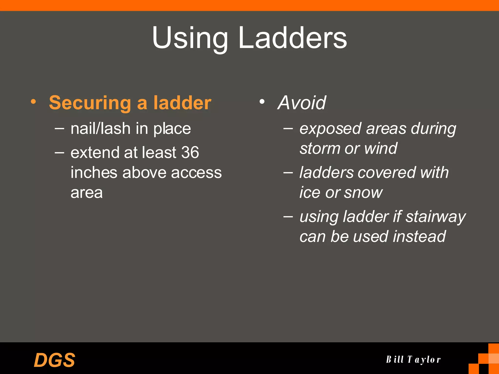 Ladder Safety | PPT