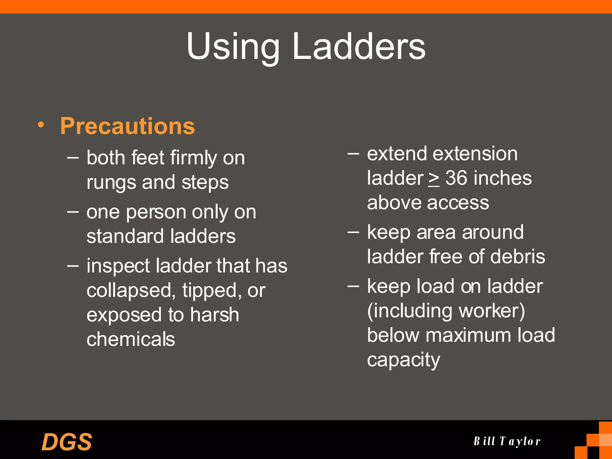 Ladder Safety | PPT