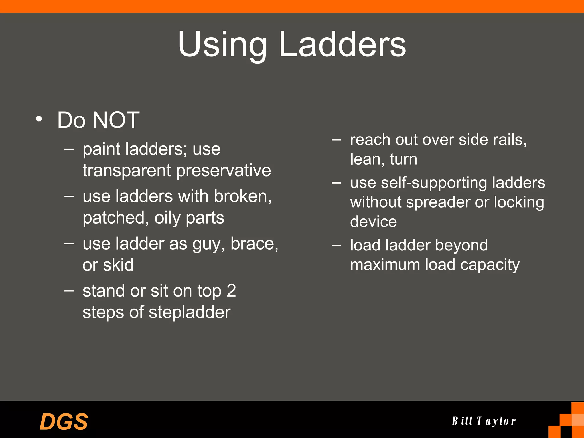 Ladder Safety | PPT