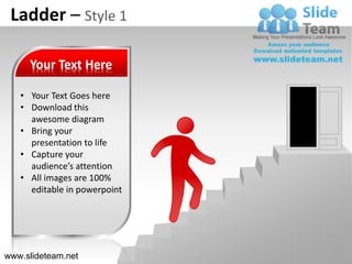Ladder design 1 powerpoint ppt slides. | PPT