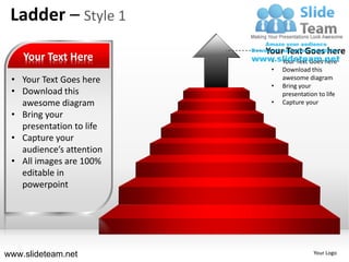 Ladder design 1 powerpoint ppt slides. | PPT