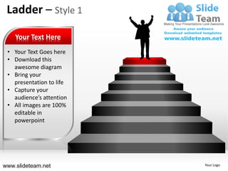 Ladder design 1 powerpoint presentation slides. | PPT