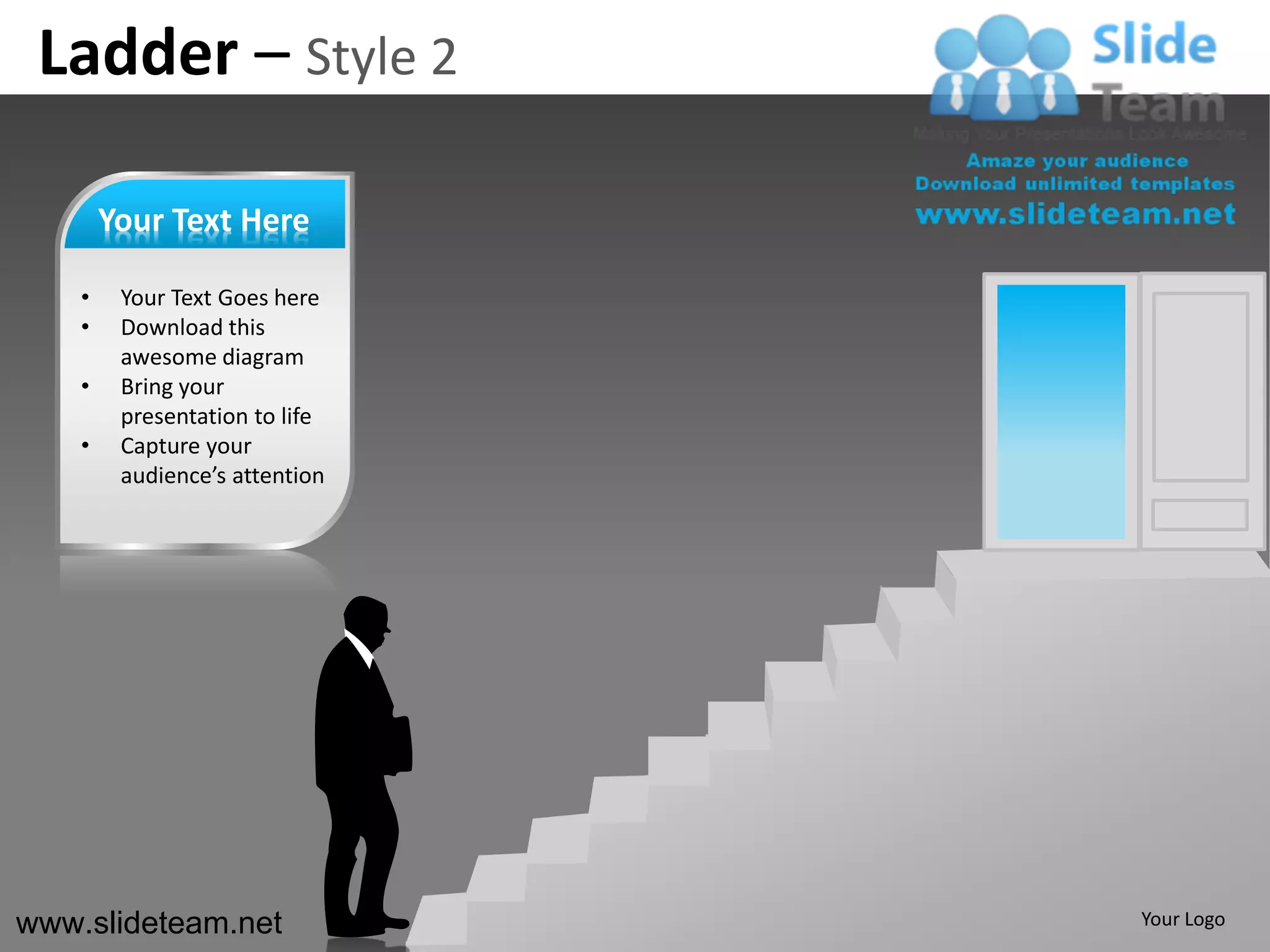 Ladder design 2 powerpoint ppt templates. | PDF