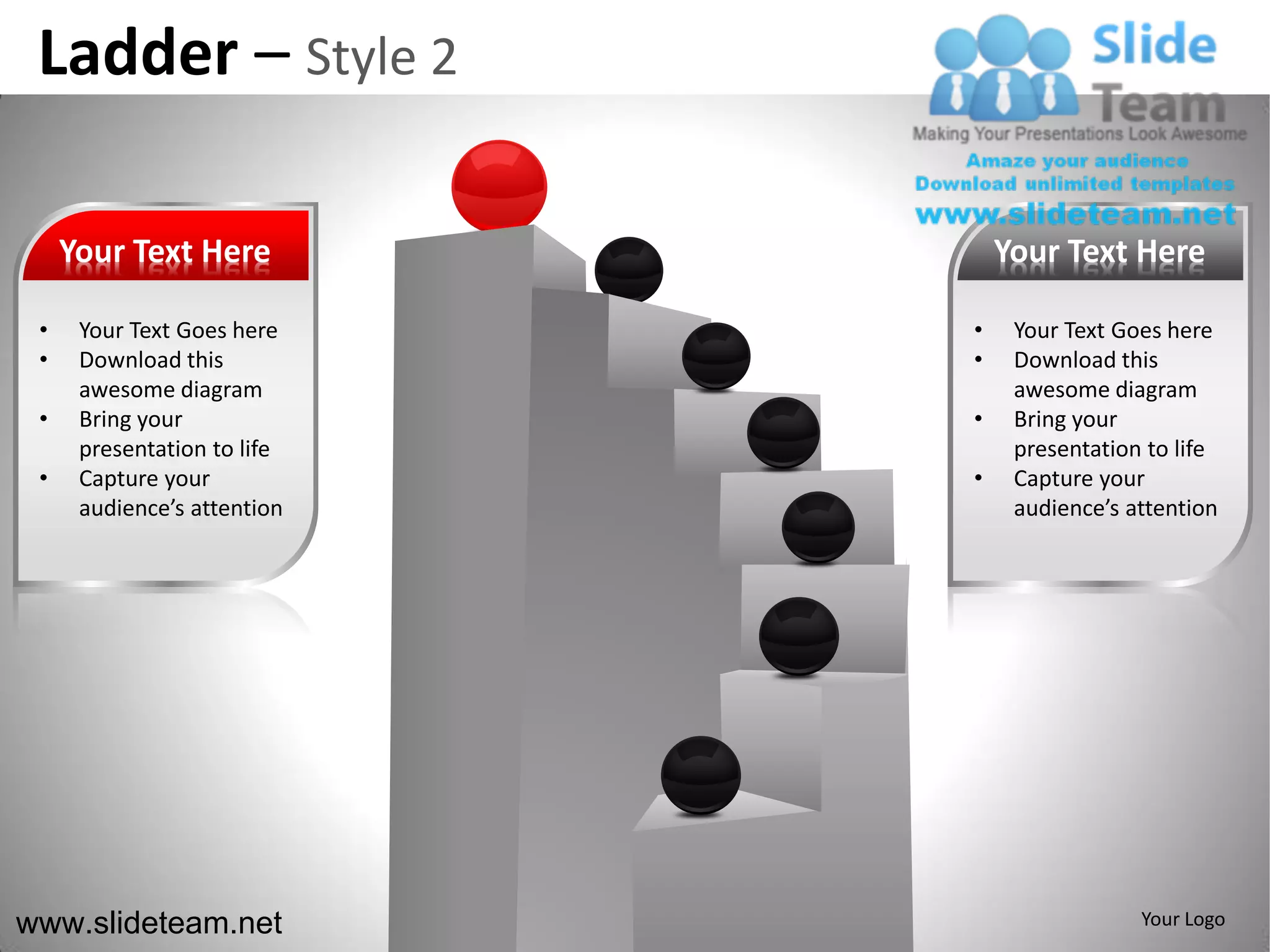 Ladder design 2 powerpoint ppt templates. | PPT