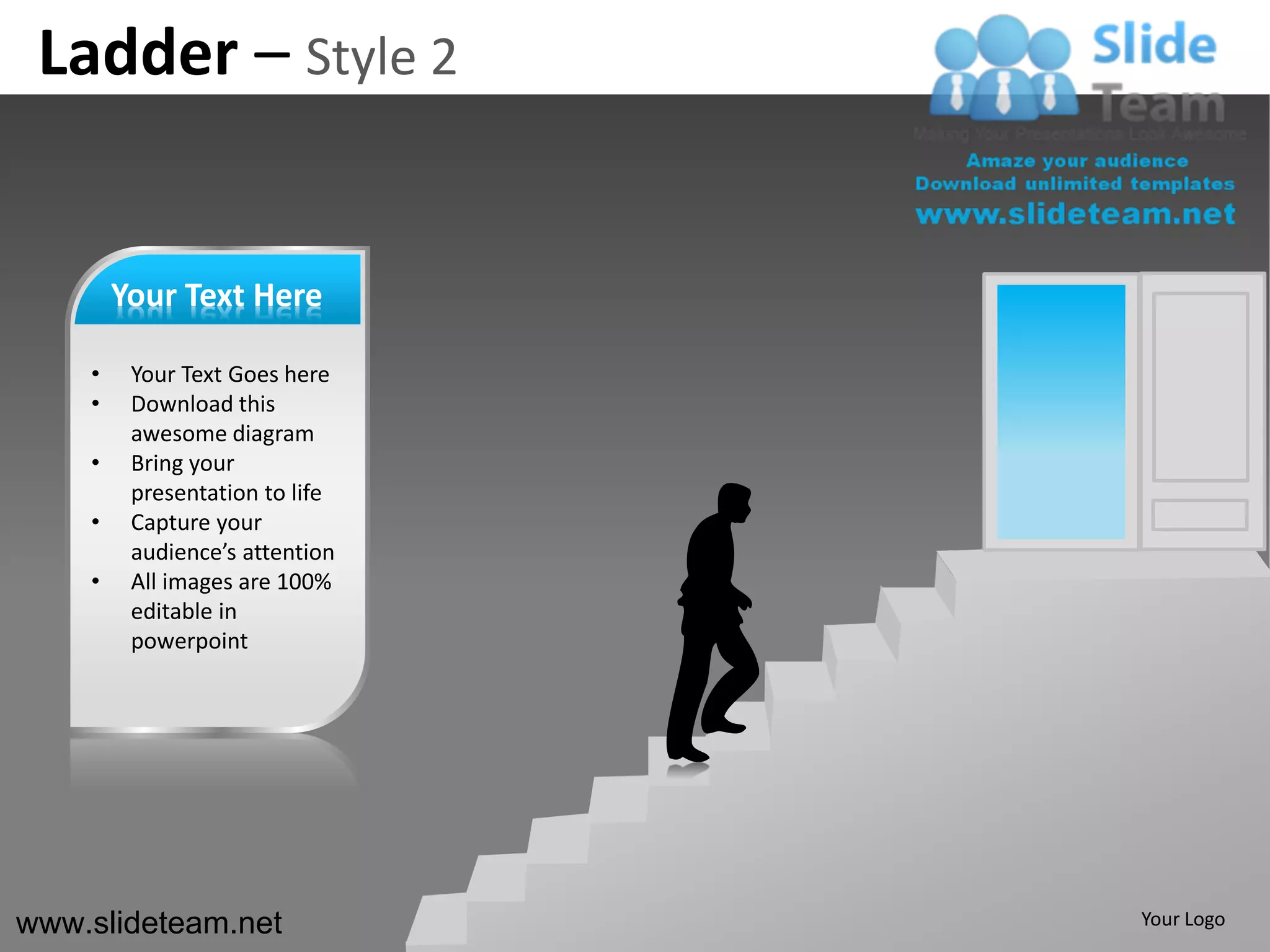 Ladder design 2 powerpoint ppt templates. | PDF