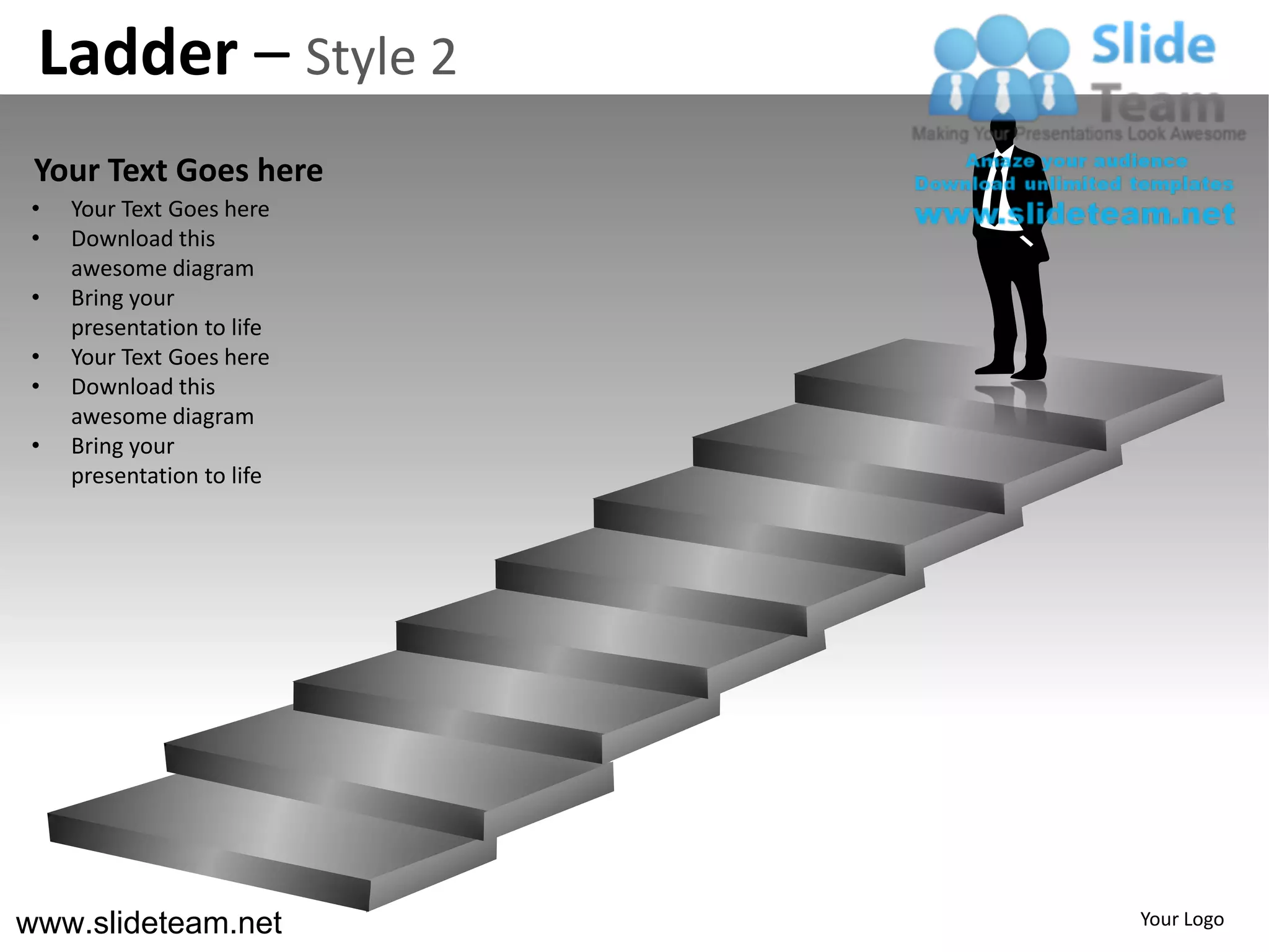 Ladder design 2 powerpoint ppt templates. | PDF