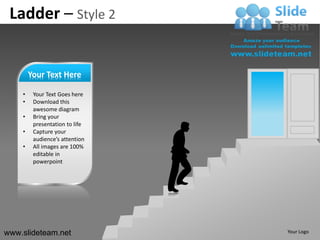 Ladder design 2 powerpoint ppt templates. | PPT