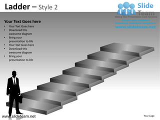 Ladder design 2 powerpoint ppt templates. | PPT