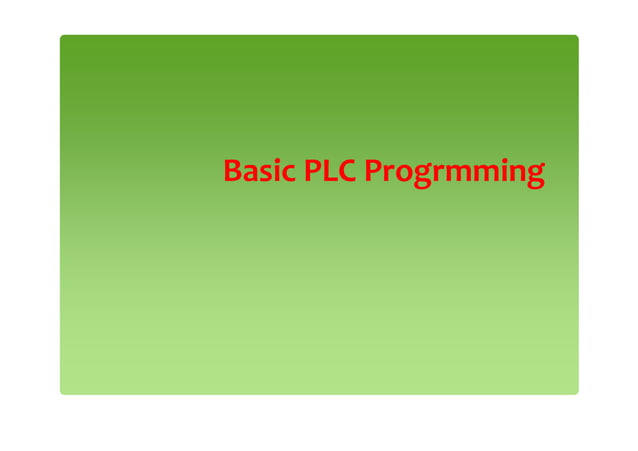 Ladder Diagram Languages-Programmable Logic Controller | PDF