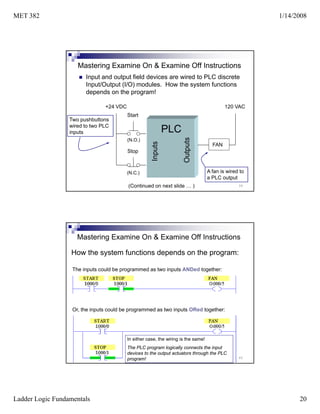 Ladder logic fundamentals plc tutorial | PDF | Programming Languages | Computing