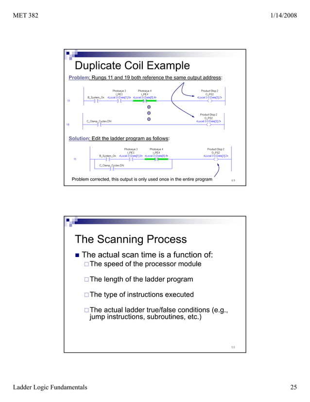 Ladder logic fundamentals plc tutorial | PDF | Programming Languages ...