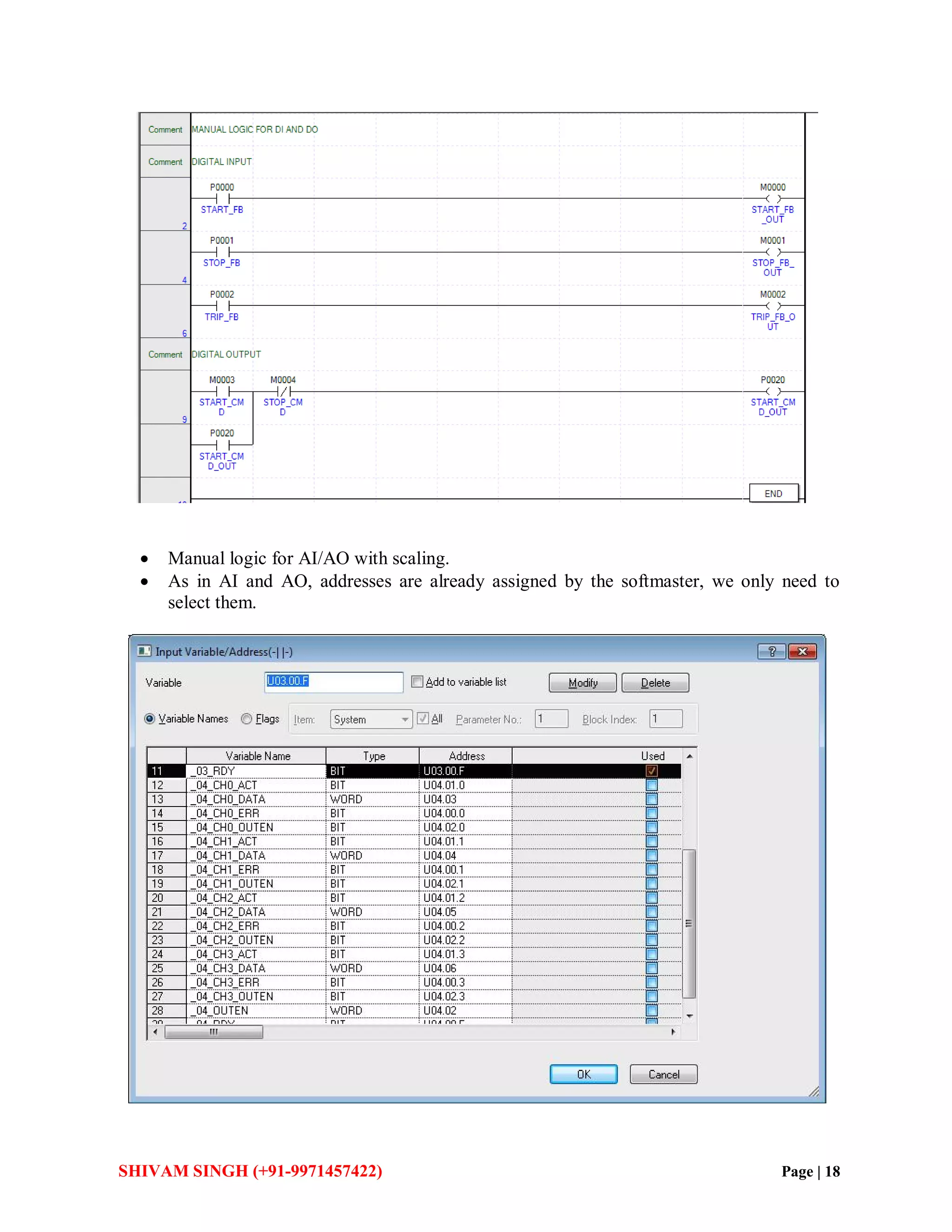 Ladder logic on Soft-Master Honeywell PLC ML50 | PDF
