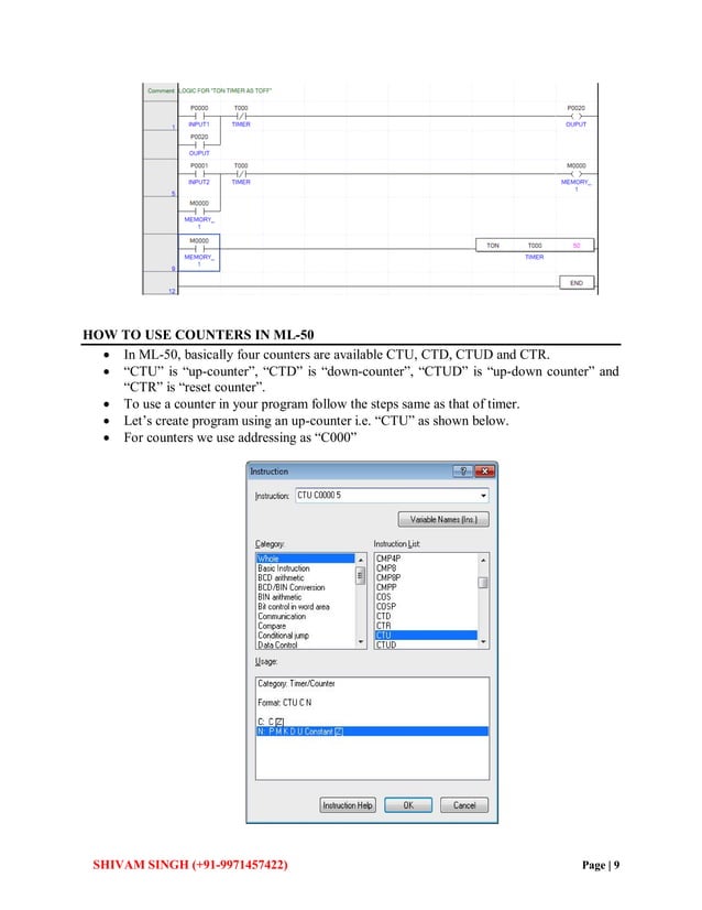Ladder logic on Soft-Master Honeywell PLC ML50 | PDF | Programming Languages | Computing
