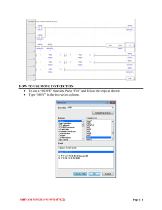 Ladder logic on Soft-Master Honeywell PLC ML50 | PDF