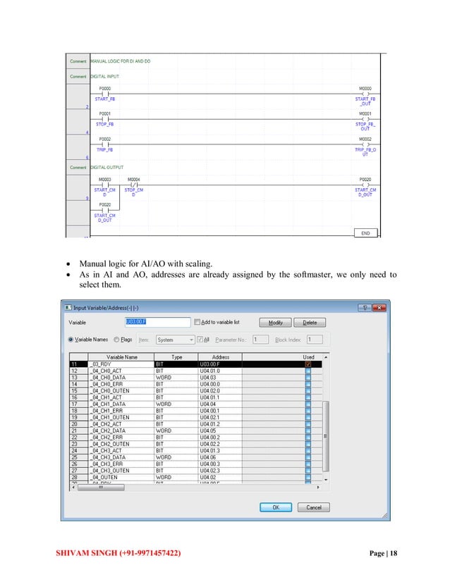 Ladder logic on Soft-Master Honeywell PLC ML50 | PDF | Programming Languages | Computing