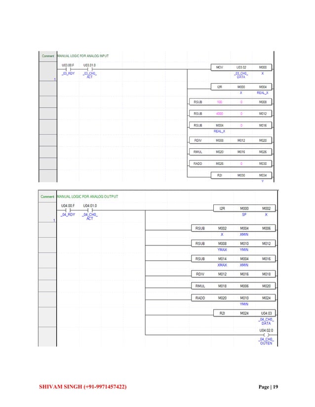 Ladder logic on Soft-Master Honeywell PLC ML50 | PDF | Programming Languages | Computing