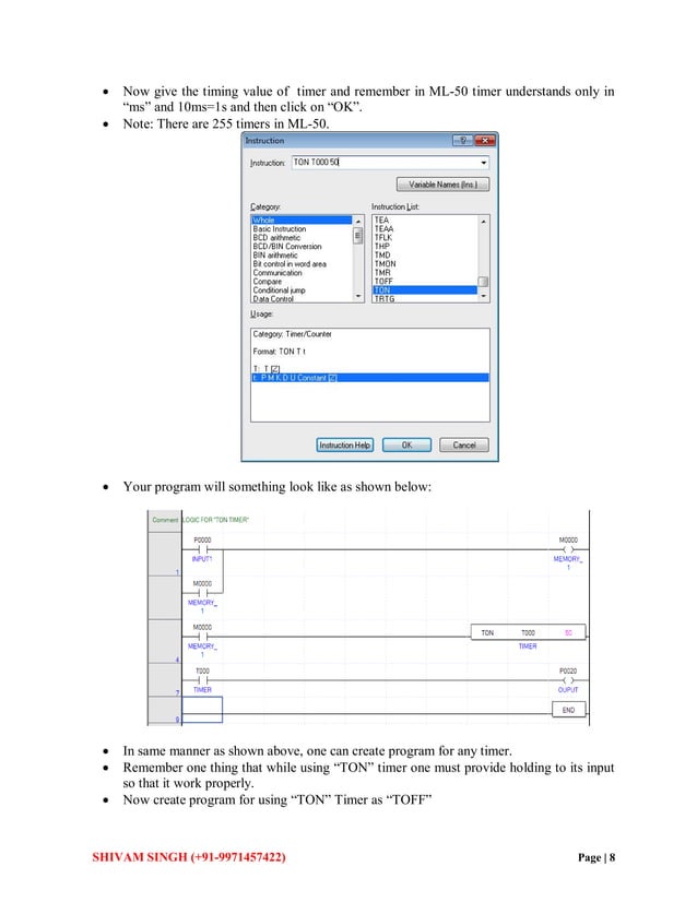 Ladder logic on Soft-Master Honeywell PLC ML50 | PDF | Programming Languages | Computing