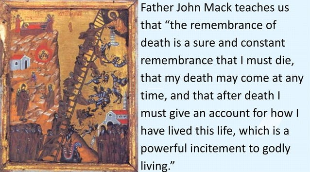 St John Climacus, Ladder of Divine Ascent, Remembrance of Death, Joy ...