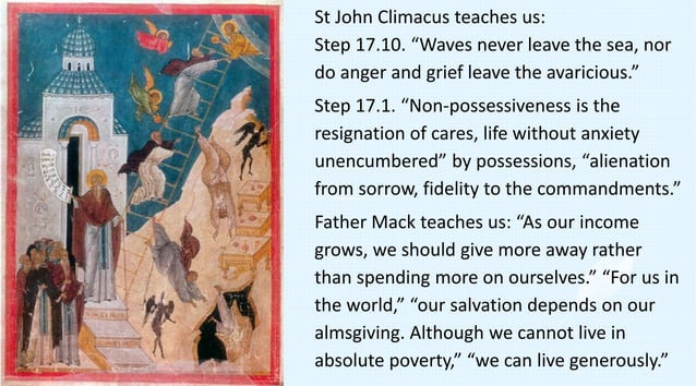 St John Climacus, Ladder of Divine Ascent, On Avarice and Non ...