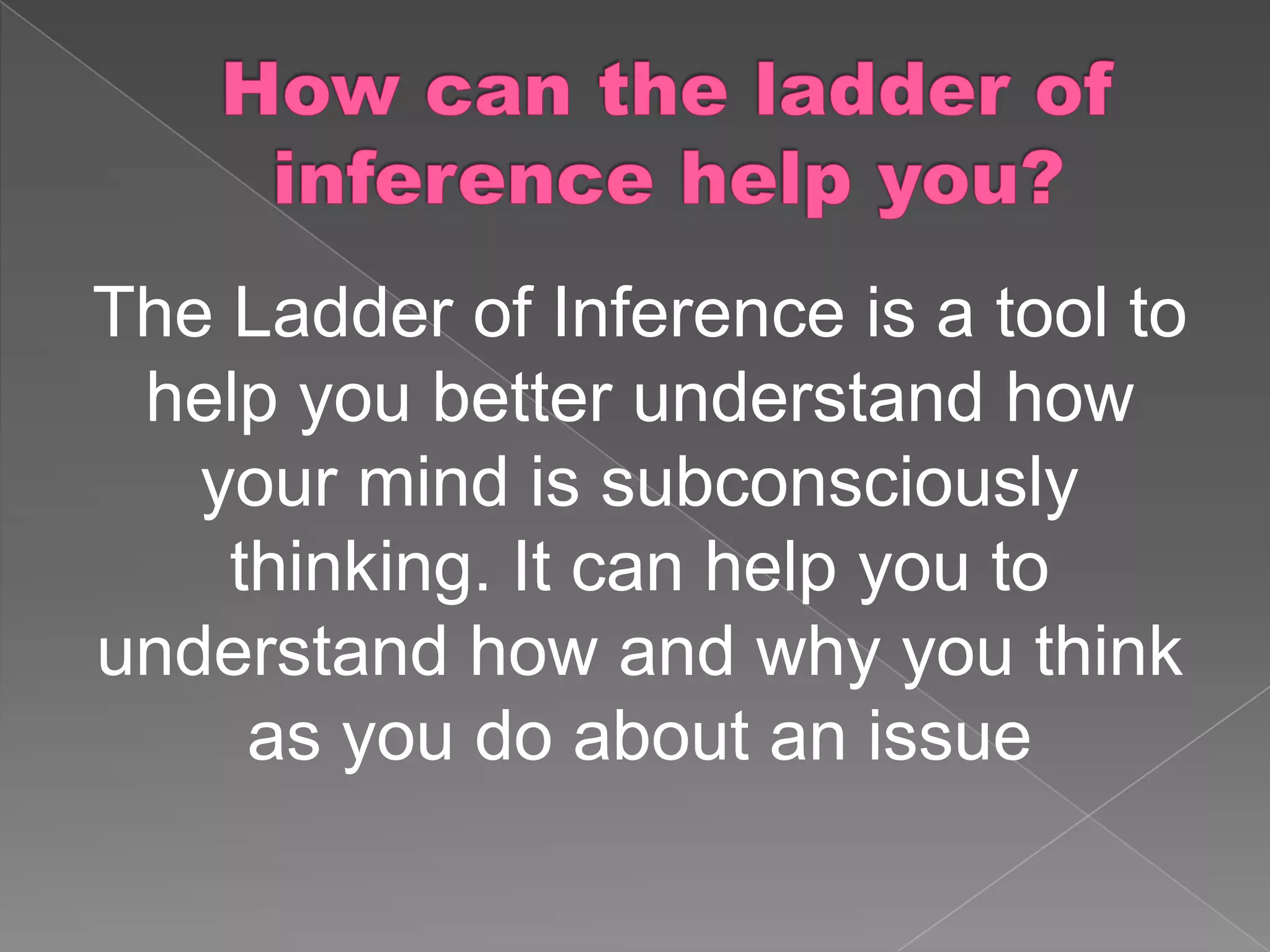 Ladder of inference | PPTX