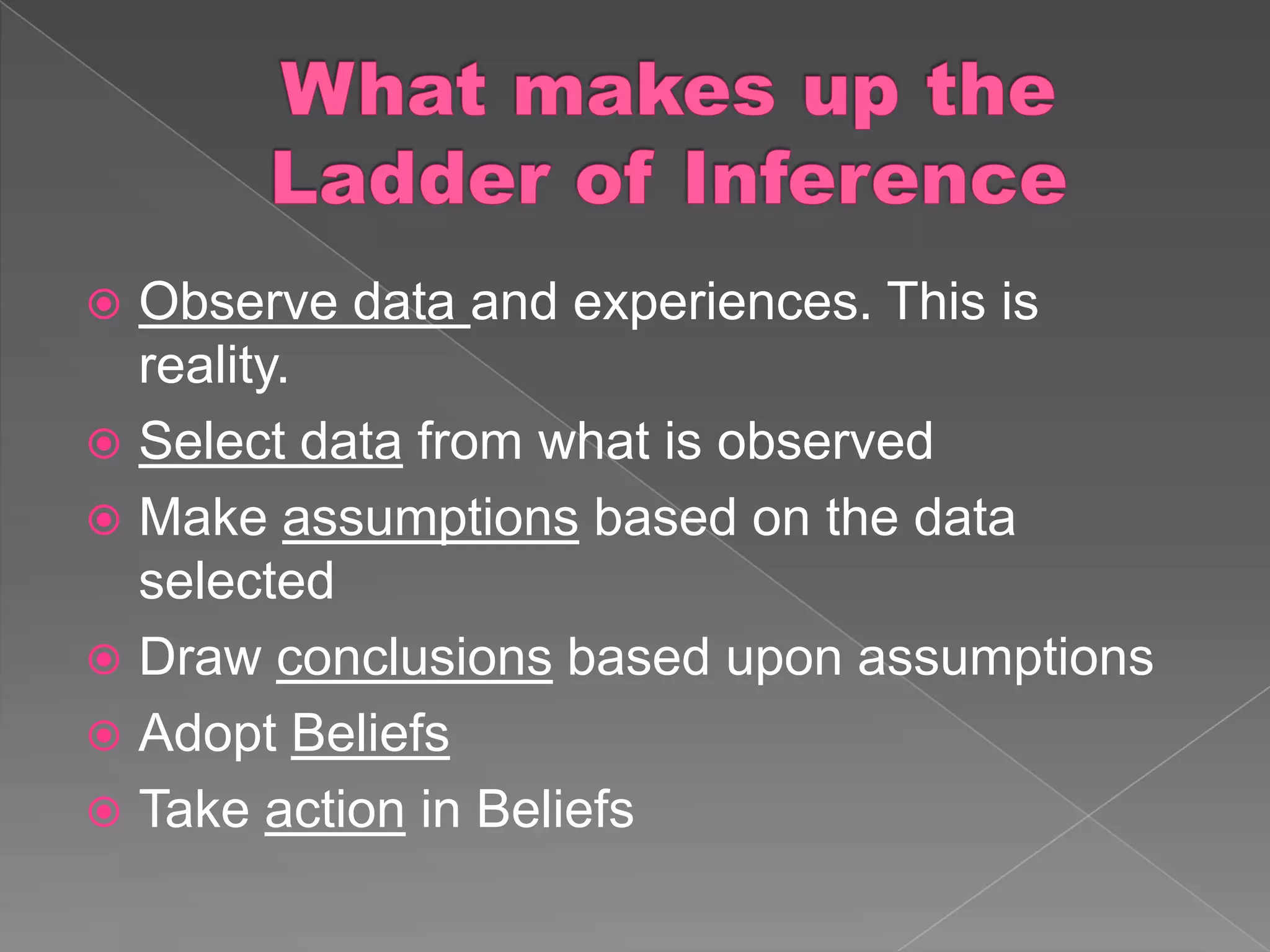 Ladder of inference | PPTX