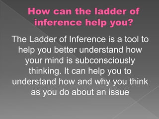 Ladder of inference | PPTX