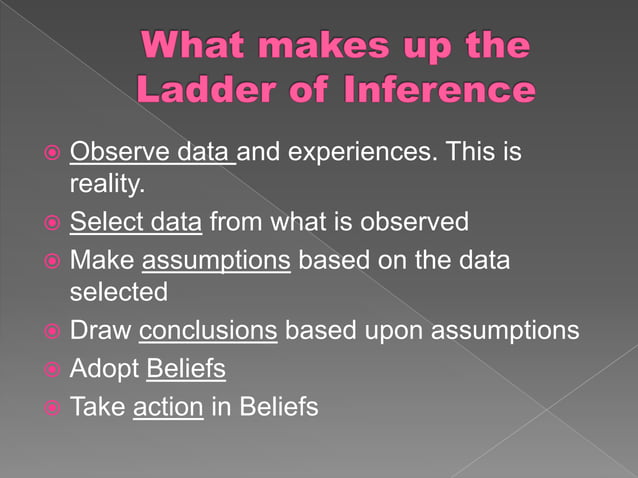 Ladder of inference | PPTX