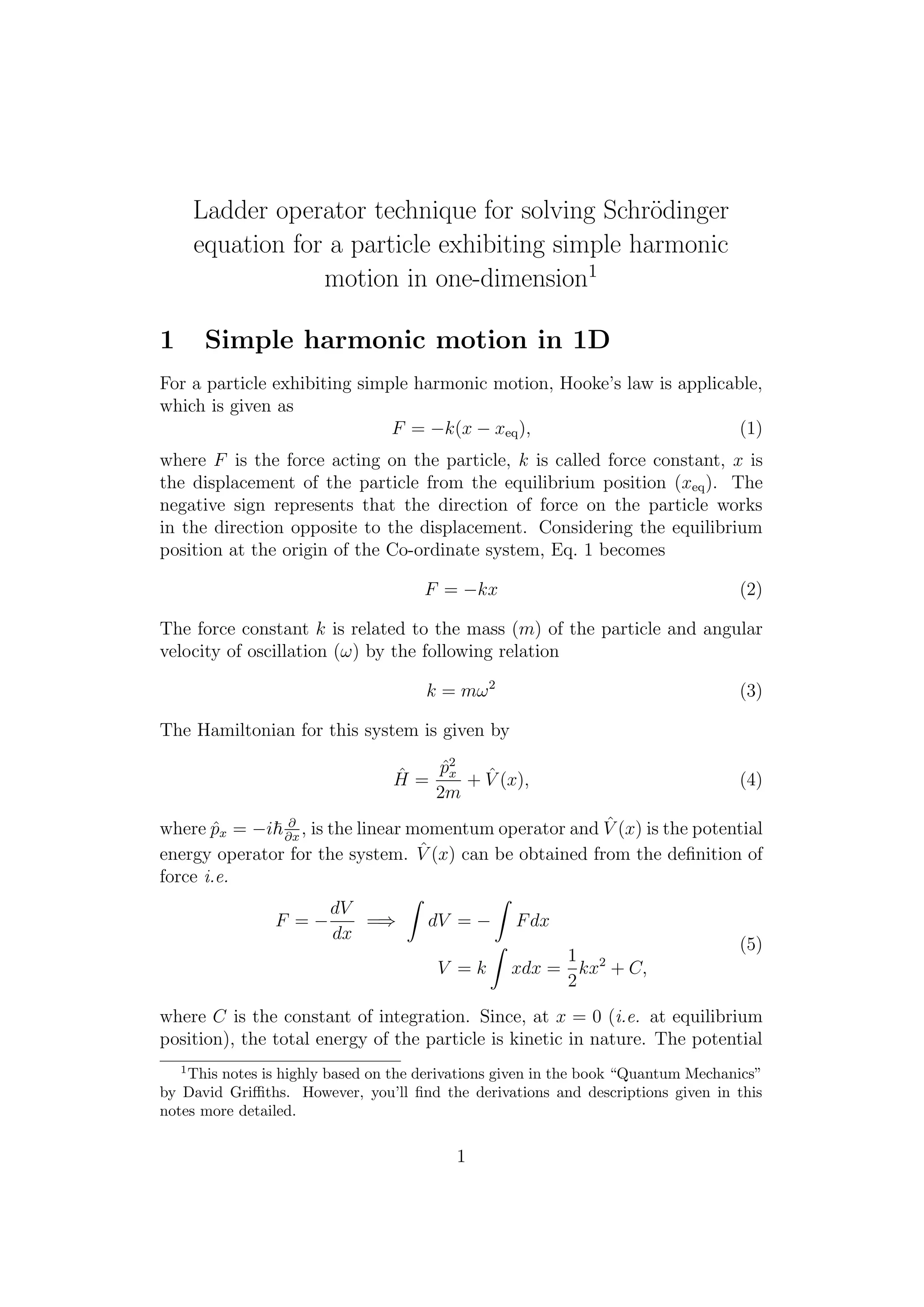 Ladder operator | PDF