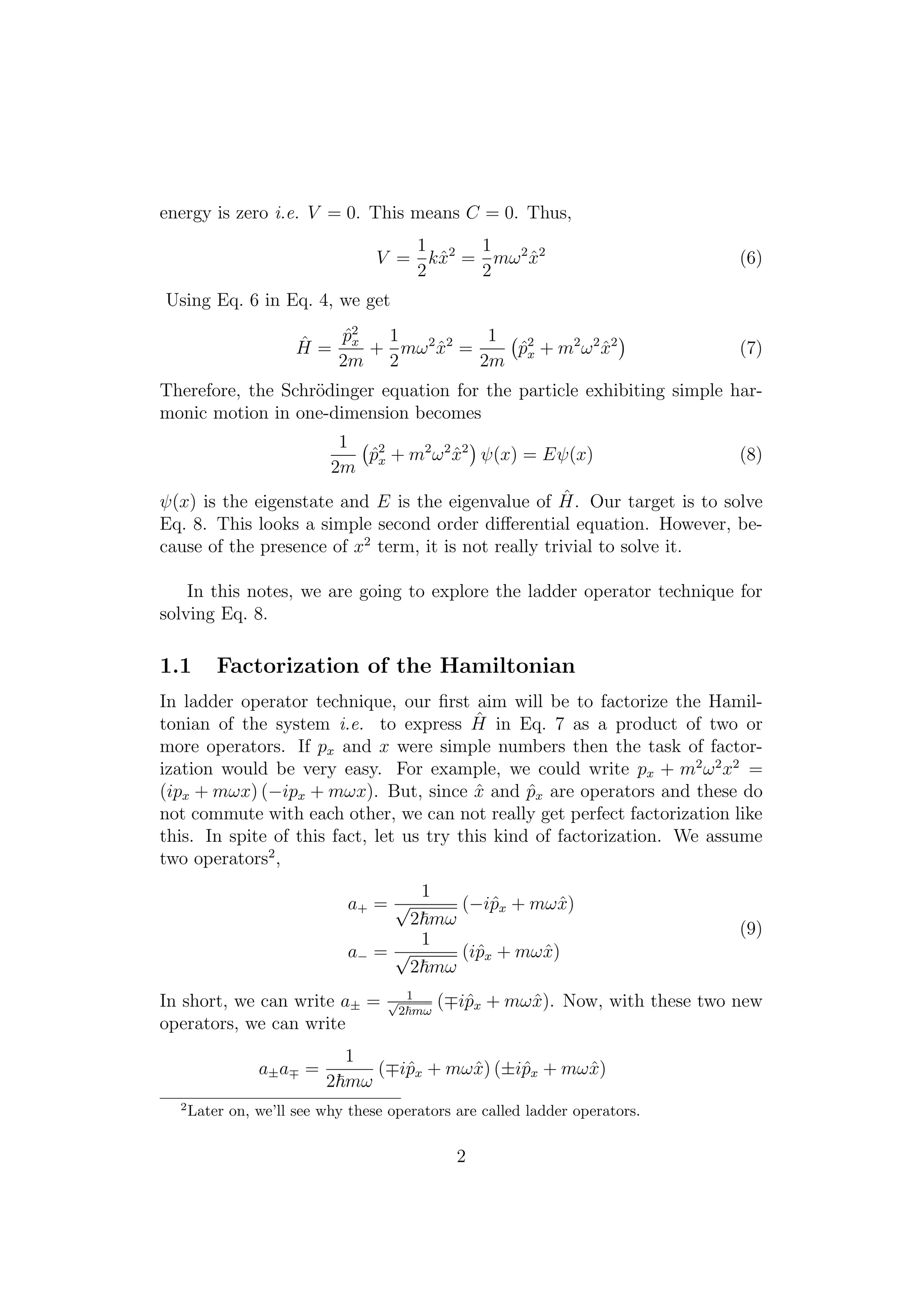 Ladder operator | PDF
