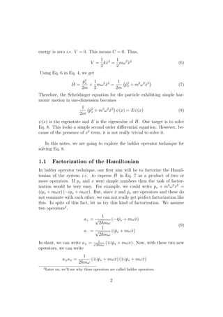 Ladder operator | PDF