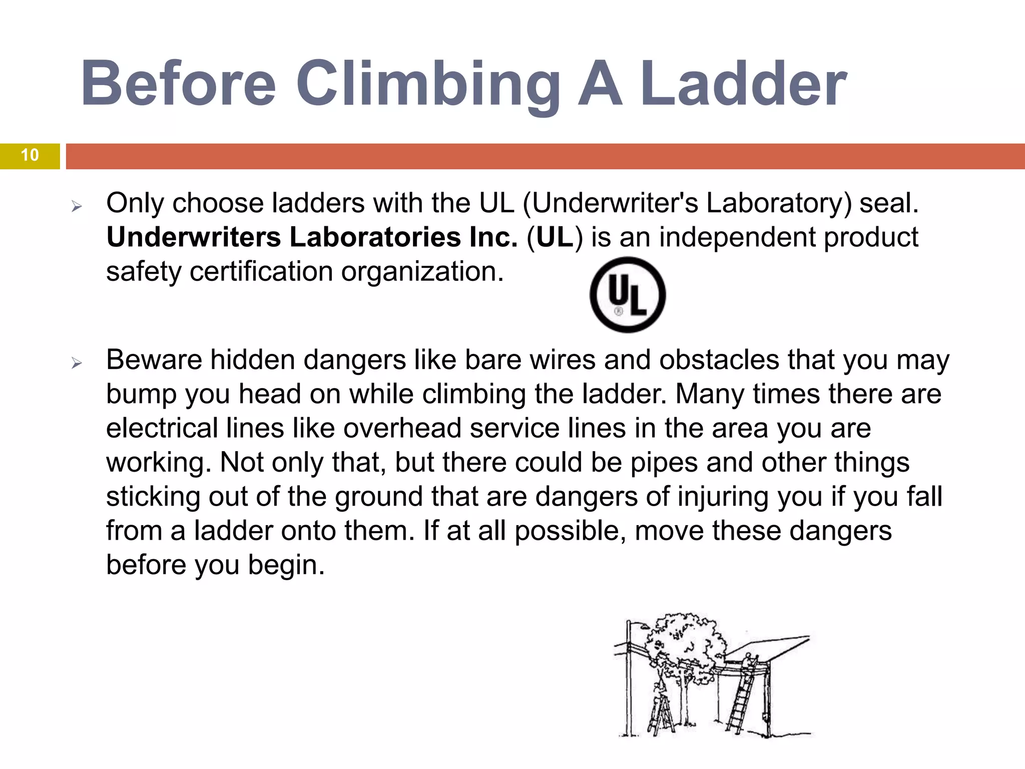 Ladder safety | PPTX