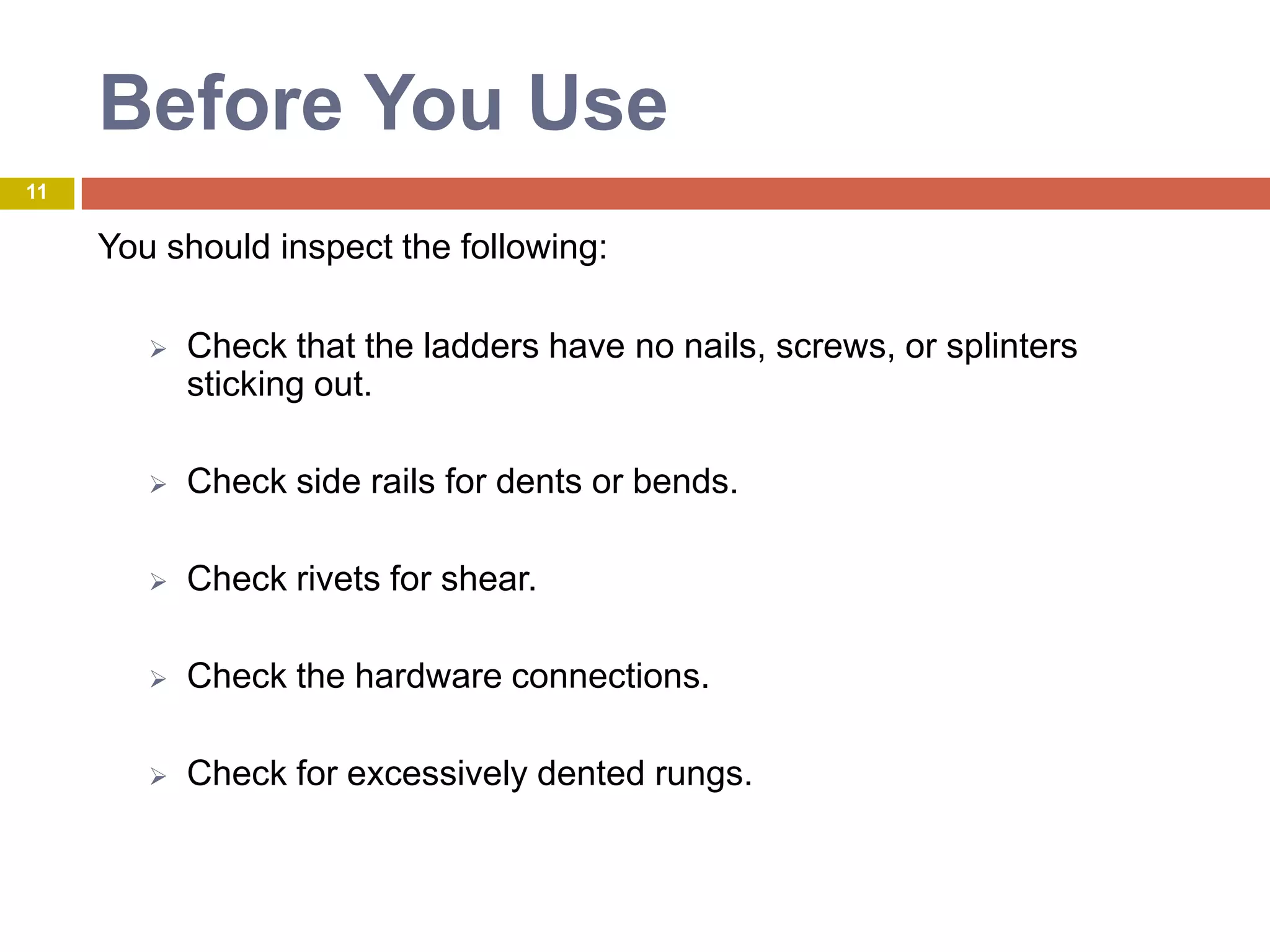 Ladder safety | PPTX