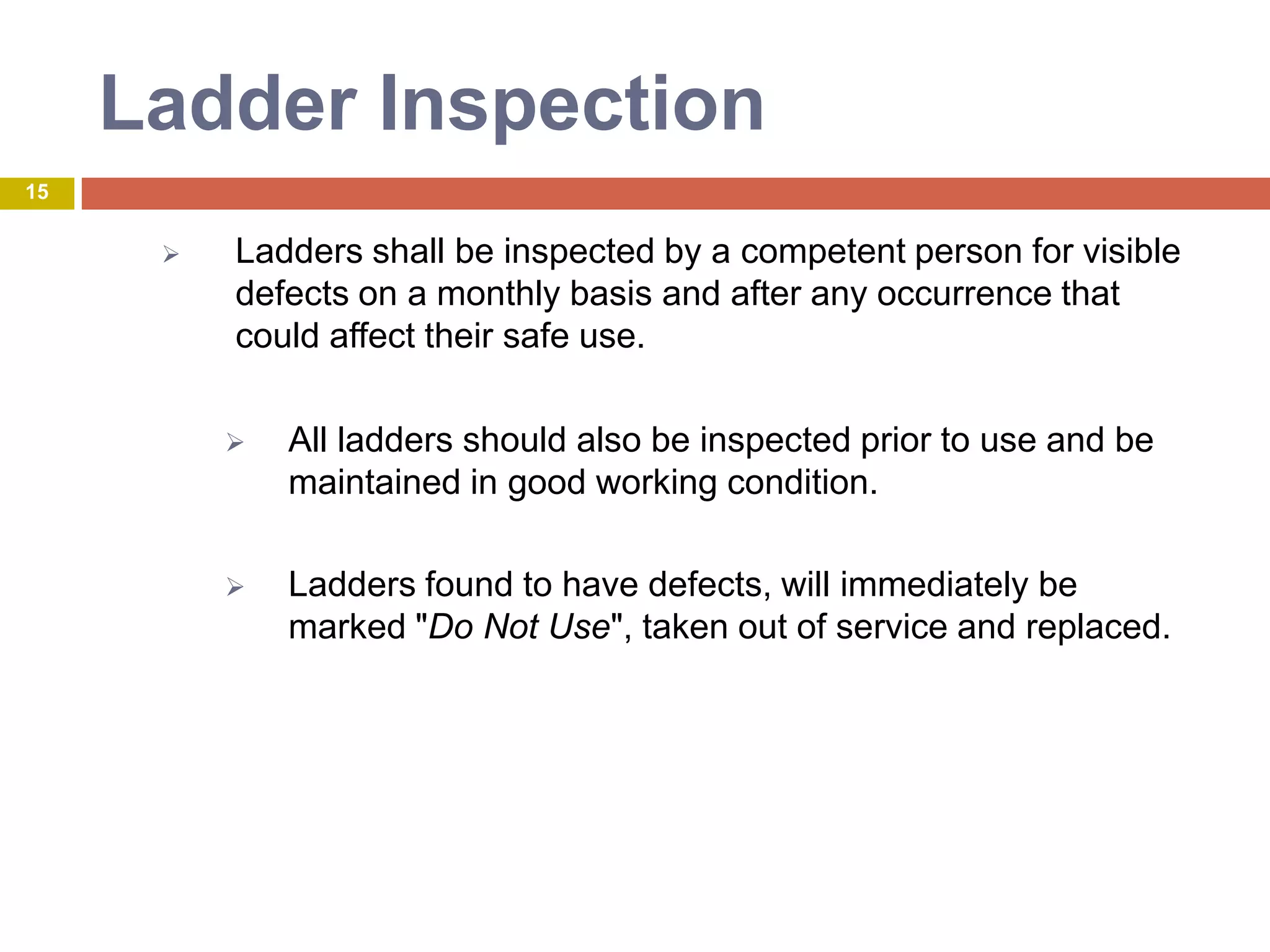 Ladder safety | PPTX