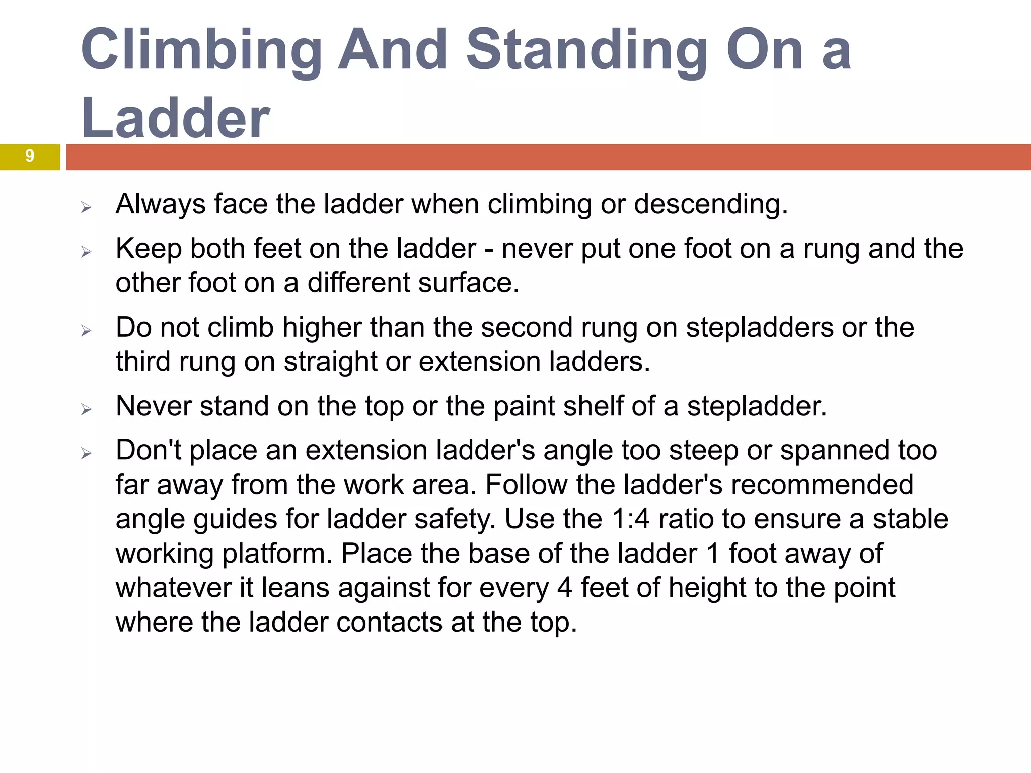 Ladder safety | PPTX