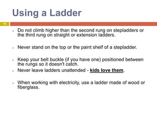 Ladder safety | PPTX