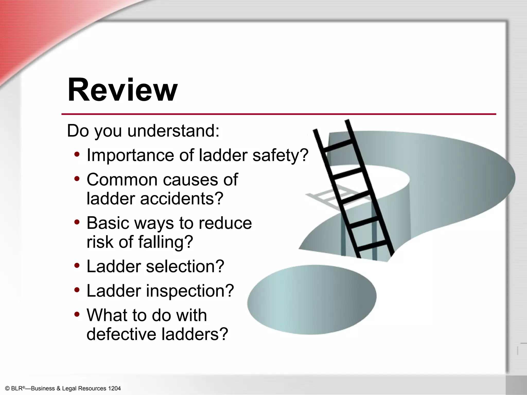 Ladder safety | PPT
