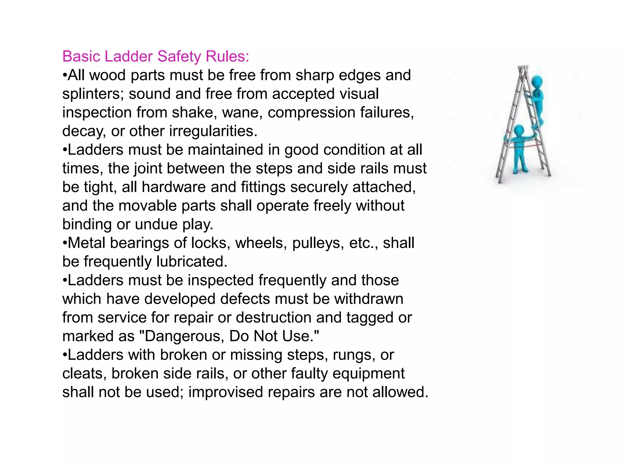 Ladder safety | PPTX