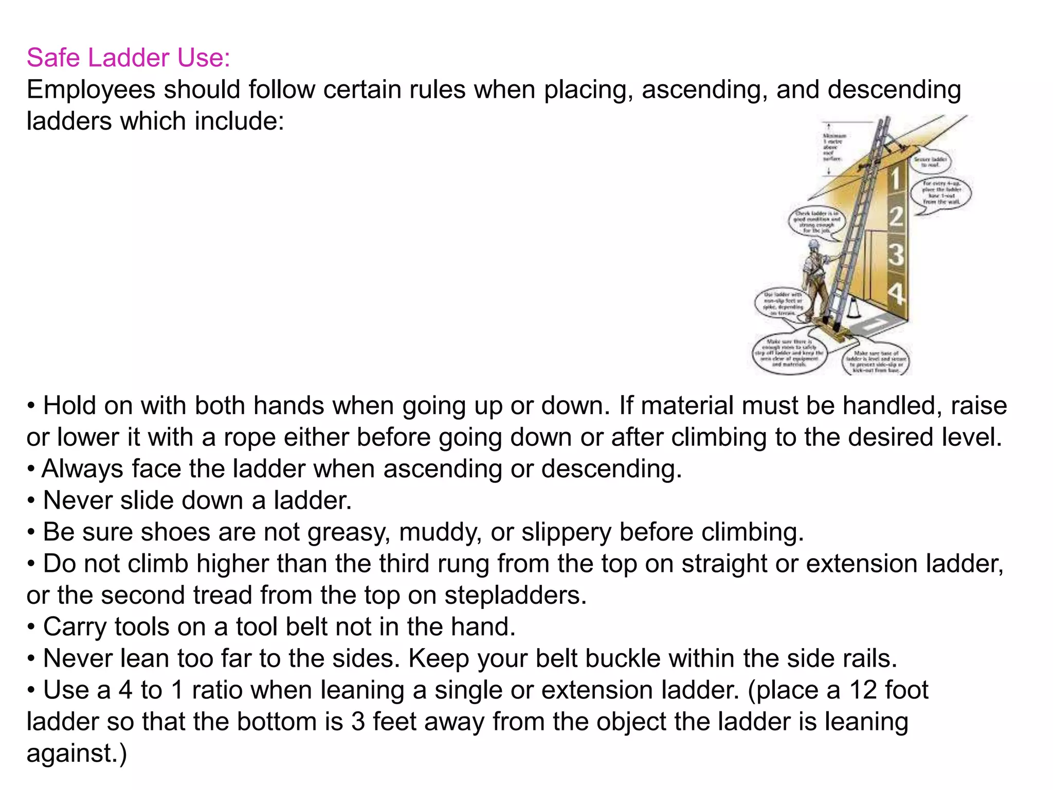 Ladder safety | PPTX