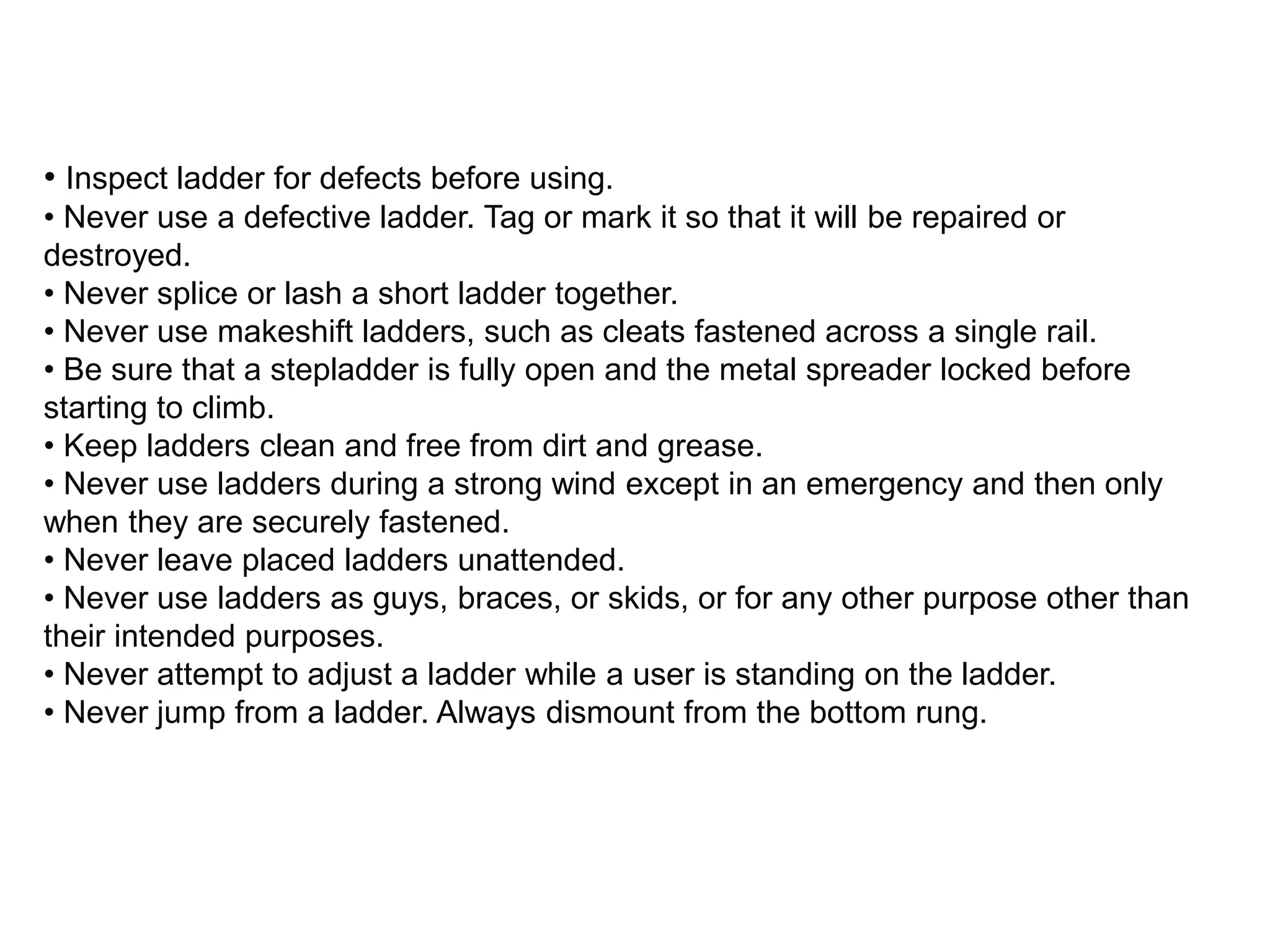 Ladder safety | PPTX