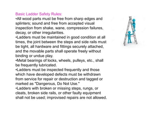 Ladder safety | PPTX