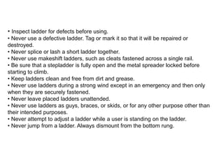 Ladder safety | PPTX