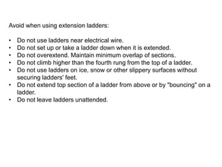 Ladder safety | PPTX