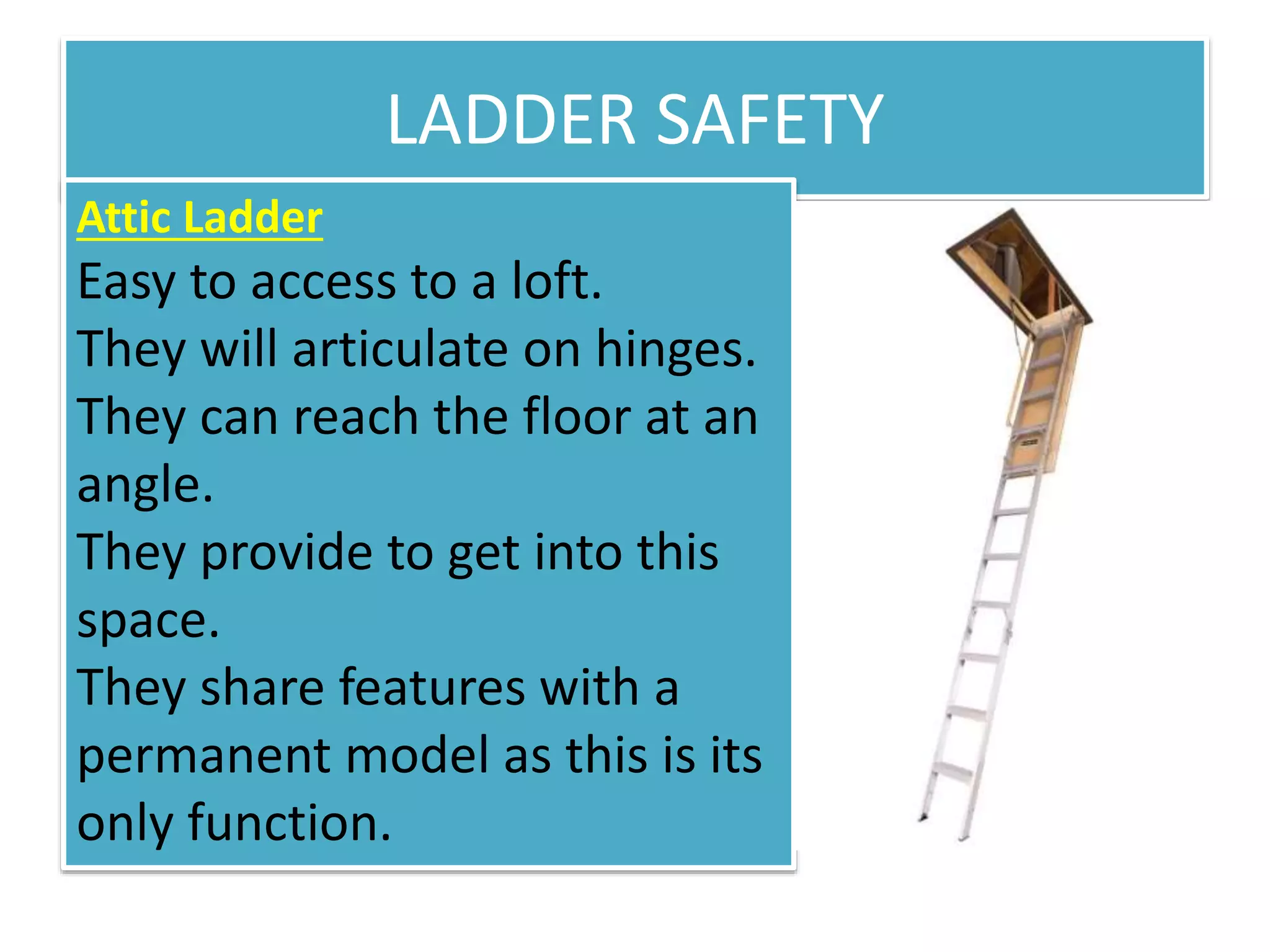 Ladder safety | PPTX