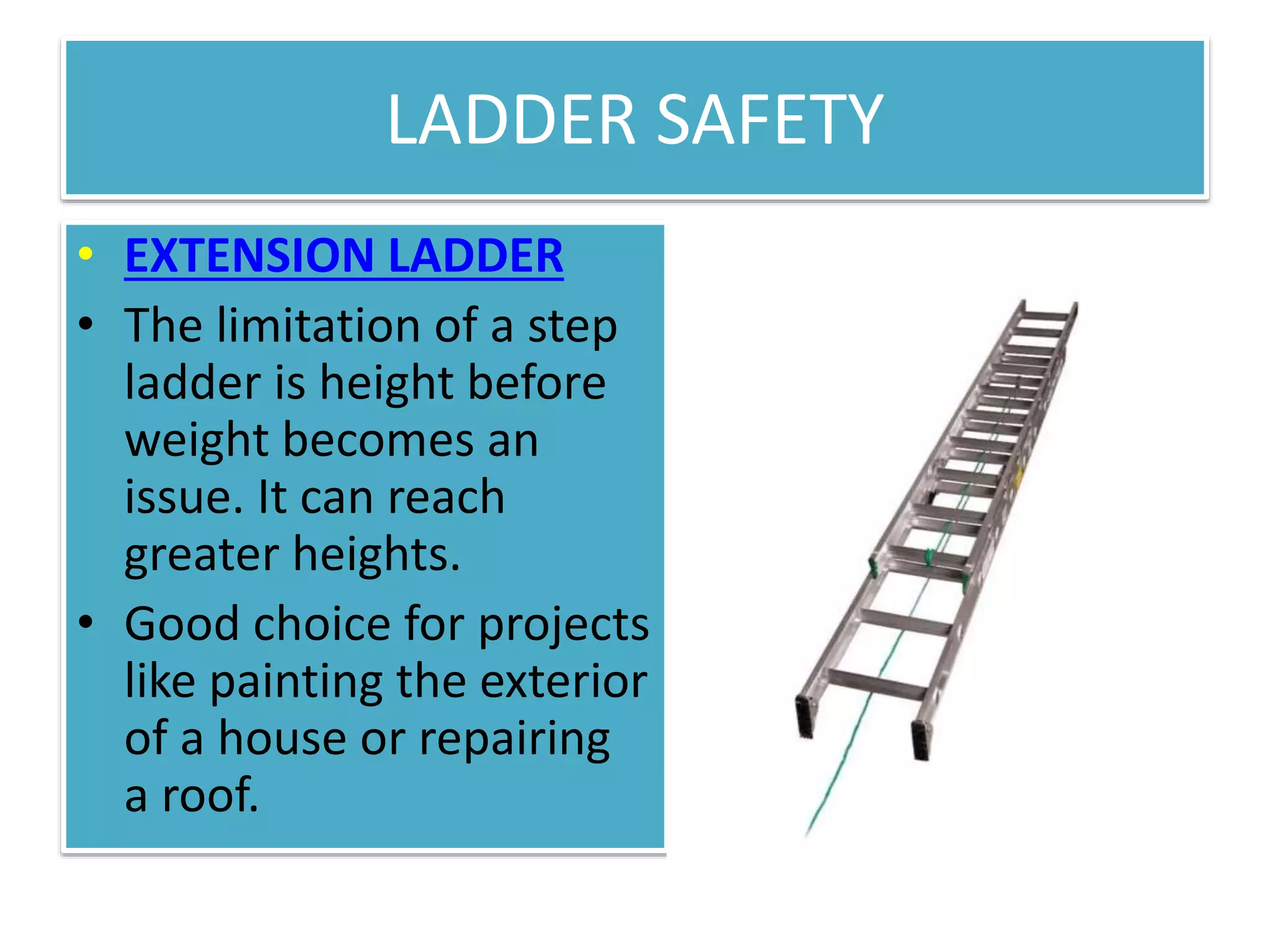 Ladder safety | PPTX