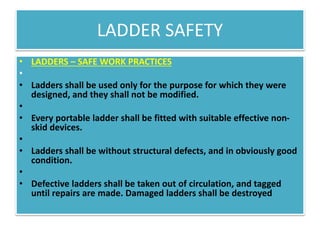 Ladder safety | PPTX