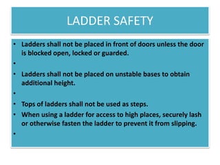 Ladder safety | PPTX