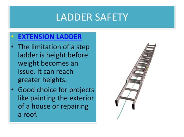 Ladder safety | PPTX